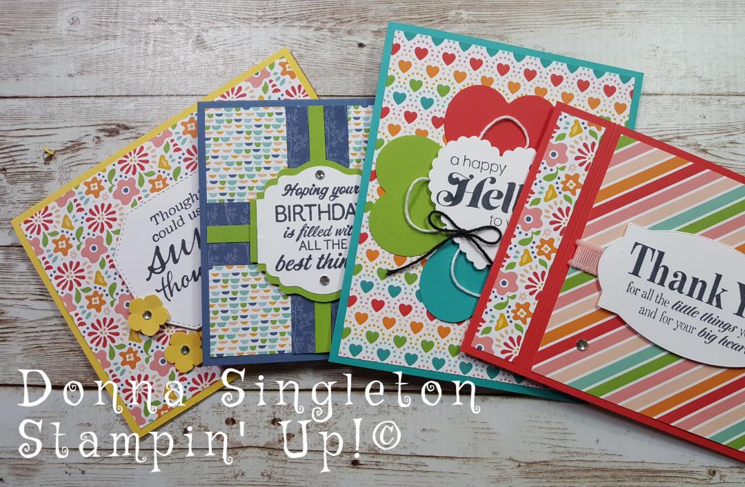Sunny Sentiments from Stampin’ Up! New Card Class TO GO kit! – Donna's ...