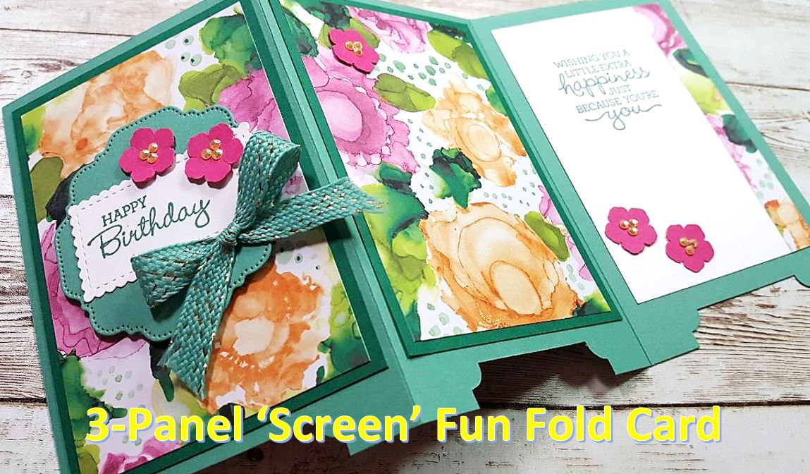 3-Panel ‘Screen’ Fun Fold Card – Donna's Creative Space